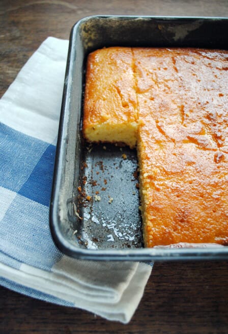 Heres one I made earlier: Cypriot Semolina Cake | Kitchenist