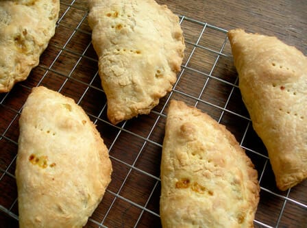 A packet of escape: Curried Parsnip and Potato Pasties | Kitchenist