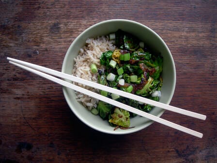 Something old, something new: Spicy Stir-fried Sprout Tops | Kitchenist